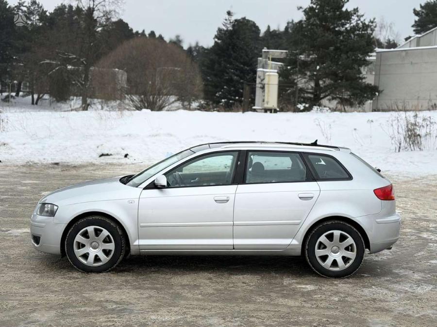Grey Audi A3 2008 in Vilnius, with an engine capacity of 1.90 L and mileage of 288 thousand km for 3900 €, photo 8 on AUTOMOTO.COM.LV