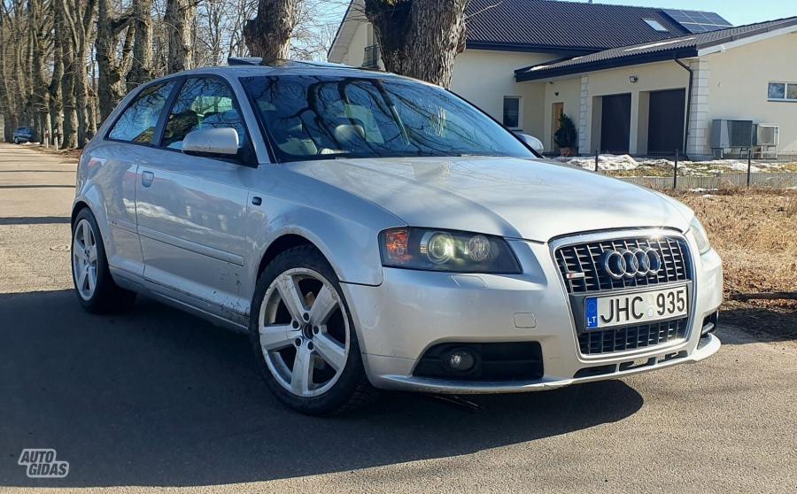 Pelēks Audi A3 2008 Viļņa, ar dzinēja tilpumu 2.00 L un nobraukumu 300 tūkst. km par 2300 €, foto 4 vietnē AUTOMOTO.COM.LV