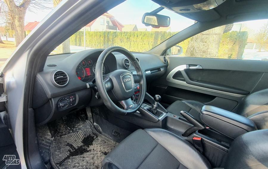Pelēks Audi A3 2008 Viļņa, ar dzinēja tilpumu 2.00 L un nobraukumu 300 tūkst. km par 2300 €, foto 6 vietnē AUTOMOTO.COM.LV