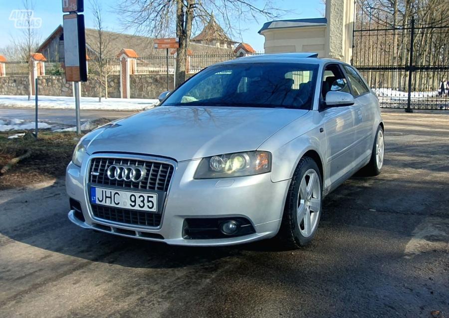 Pelēks Audi A3 2008 Viļņa, ar dzinēja tilpumu 2.00 L un nobraukumu 300 tūkst. km par 1750 €, foto 1 vietnē AUTOMOTO.COM.LV