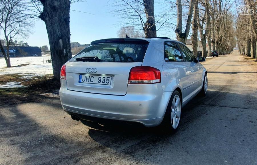 Pelēks Audi A3 2008 Viļņa, ar dzinēja tilpumu 2.00 L un nobraukumu 300 tūkst. km par 1750 €, foto 4 vietnē AUTOMOTO.COM.LV