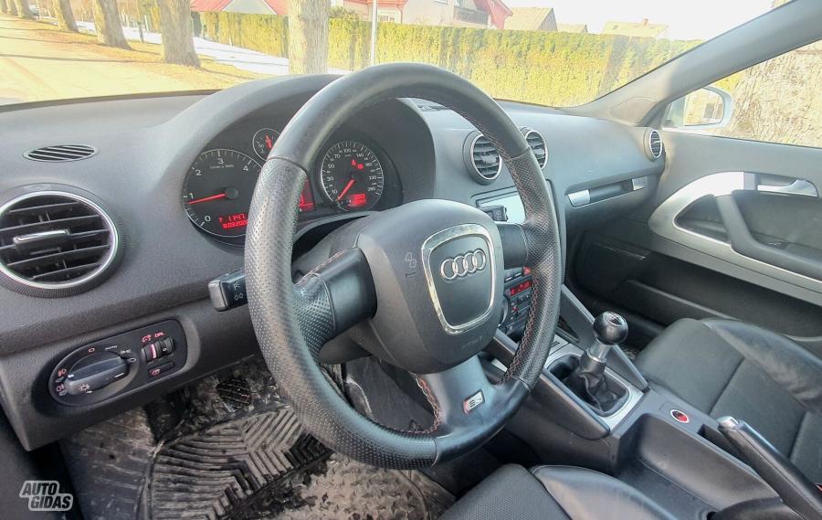 Pelēks Audi A3 2008 Viļņa, ar dzinēja tilpumu 2.00 L un nobraukumu 300 tūkst. km par 1750 €, foto 6 vietnē AUTOMOTO.COM.LV