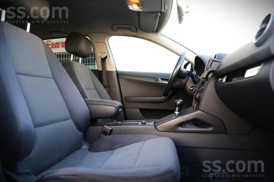 Pelēks Audi A3 2008 Rīga, ar dzinēja tilpumu 1.90 L un nobraukumu 254 tūkst. km par 3495 €, foto 11 vietnē AUTOMOTO.COM.LV