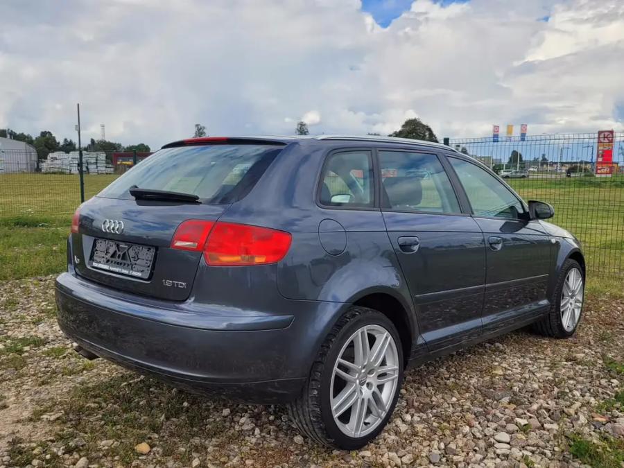 Grey Audi A3 2008 in Saldus, with an engine capacity of 1.90 L and mileage of 250 thousand km for 4800 €, photo 3 on AUTOMOTO.COM.LV