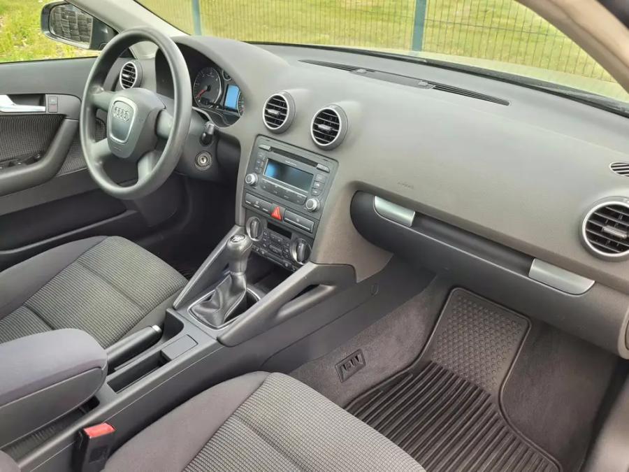 Grey Audi A3 2008 in Saldus, with an engine capacity of 1.90 L and mileage of 250 thousand km for 4800 €, photo 16 on AUTOMOTO.COM.LV