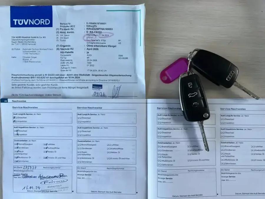 Grey Audi A3 2008 in Jekabpils, with an engine capacity of 2.00 L and mileage of 298 thousand km for 5100 €, photo 25 on AUTOMOTO.COM.LV