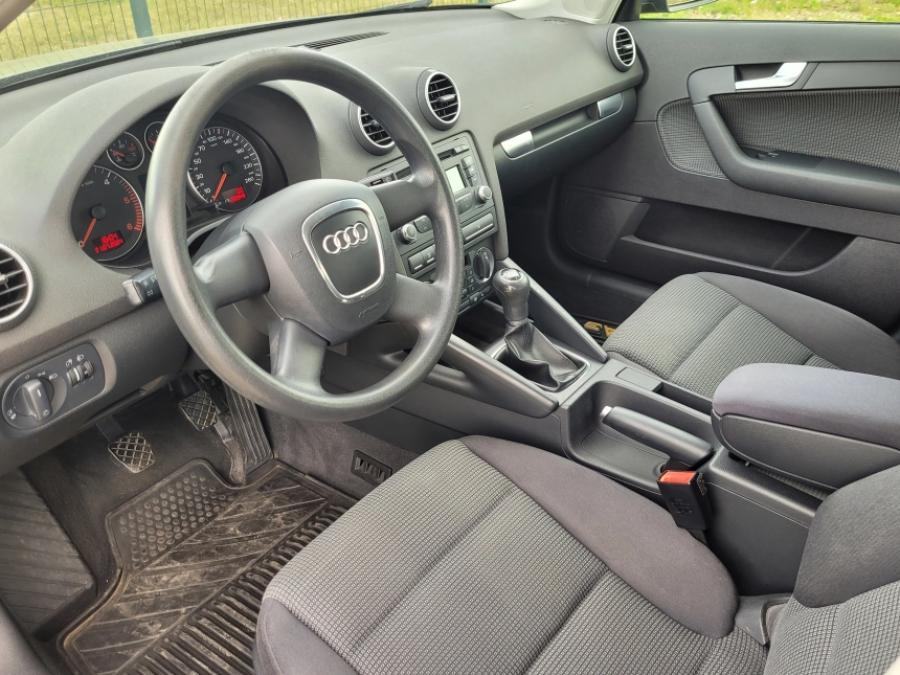 Grey Audi A3 2008 in Riga, with an engine capacity of 1.90 L and mileage of 250 thousand km for 4900 €, photo 6 on AUTOMOTO.COM.LV