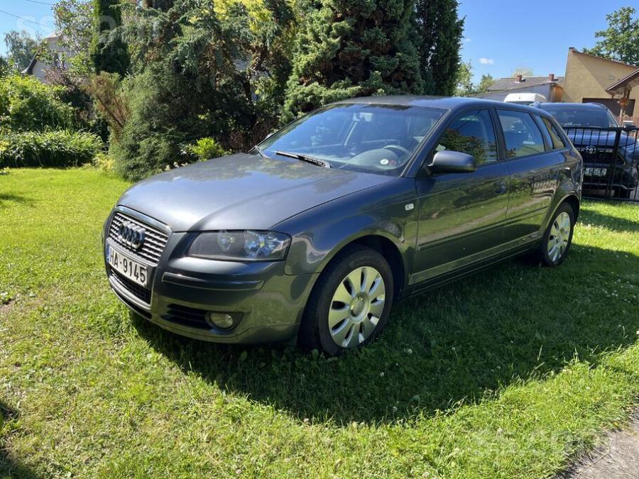 Grey Audi A3 2008 in Ventspils, with an engine capacity of 1.60 L and mileage of 194 thousand km for 2500 €, photo 1 on AUTOMOTO.COM.LV