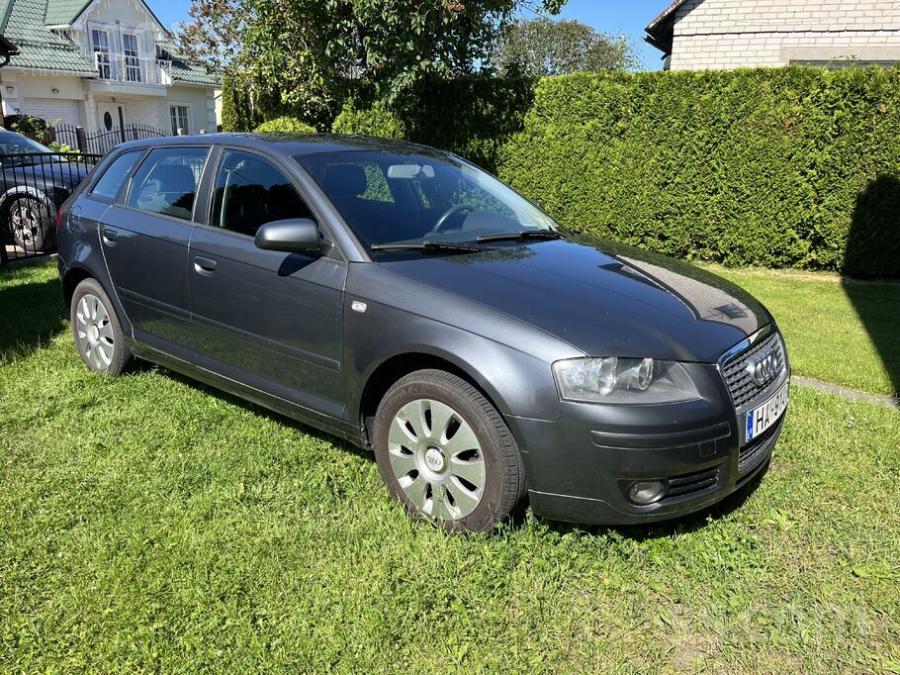 Grey Audi A3 2008 in Ventspils, with an engine capacity of 1.60 L and mileage of 194 thousand km for 2500 €, photo 3 on AUTOMOTO.COM.LV