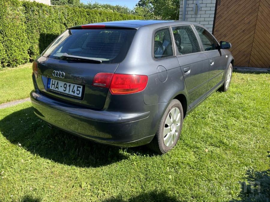 Grey Audi A3 2008 in Ventspils, with an engine capacity of 1.60 L and mileage of 194 thousand km for 2500 €, photo 5 on AUTOMOTO.COM.LV