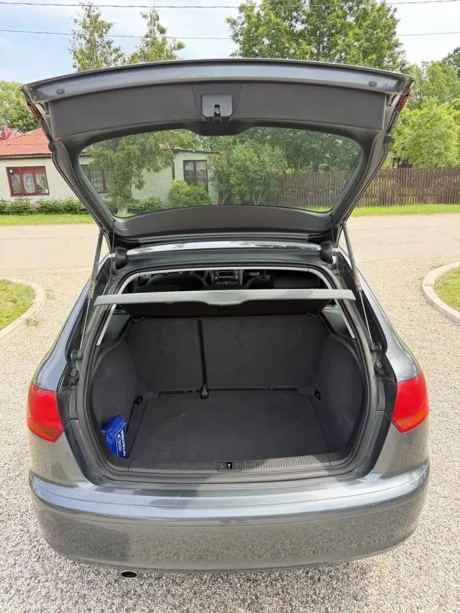Grey Audi A3 2008 in Ventspils, with an engine capacity of 1.60 L and mileage of 194 thousand km for 3600 €, photo 23 on AUTOMOTO.COM.LV