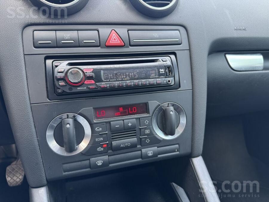 Pelēks Audi A3 2008 Jelgava, ar dzinēja tilpumu 2.00 L un nobraukumu 211 tūkst. km par 1580 €, foto 12 vietnē AUTOMOTO.COM.LV