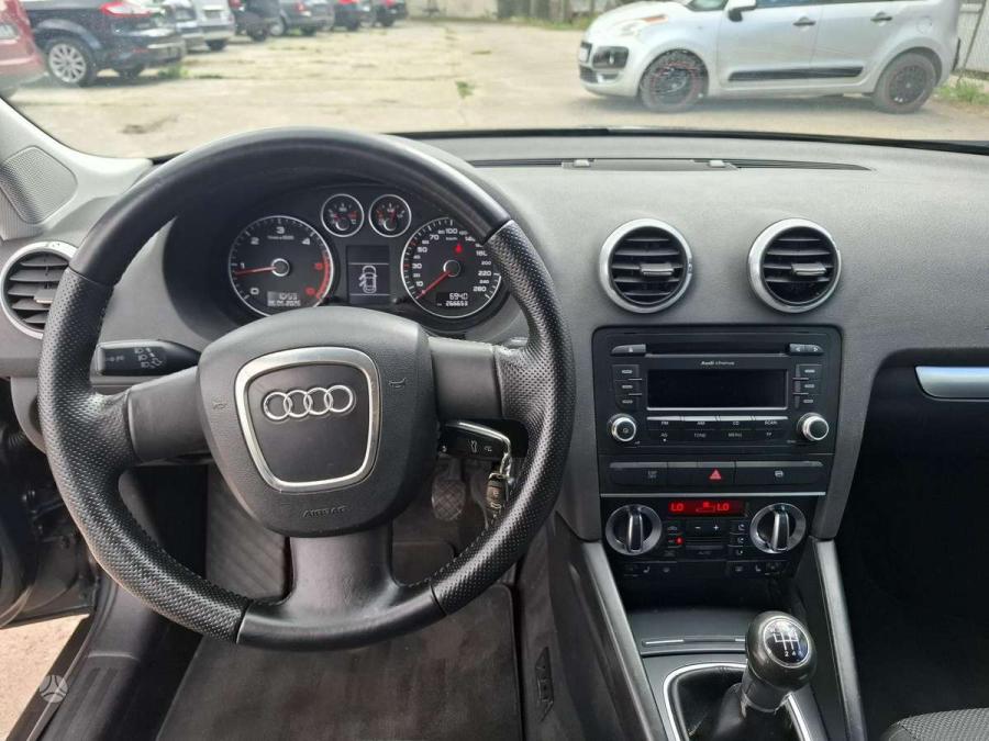 Pelēks Audi A3 2008 Utena, ar dzinēja tilpumu 1.97 L un nobraukumu 270 tūkst. km par 3500 €, foto 18 vietnē AUTOMOTO.COM.LV