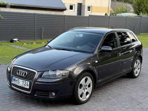 Grey Audi A3 2008 in Vilnius, with an engine capacity of 2.00 L and mileage of 285 thousand km for 3350 €, photo 1 on AUTOMOTO.COM.LV
