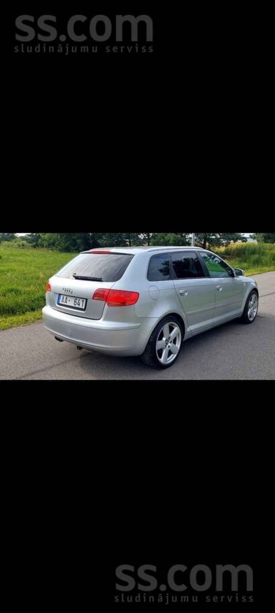 Grey Audi A3 2008 in Riga, with an engine capacity of 2.00 L and mileage of 315 thousand km for 3150 €, photo 6 on AUTOMOTO.COM.LV