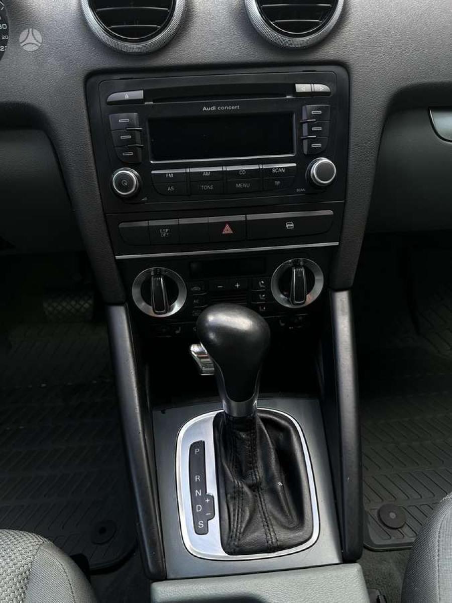 Pelēks Audi A3 2008 Telšiai, ar dzinēja tilpumu 1.40 L un nobraukumu 227 tūkst. km par 4250 €, foto 12 vietnē AUTOMOTO.COM.LV