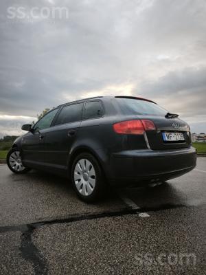 Grey Audi A3 2008 in Riga, with an engine capacity of 1.90 L and mileage of 265 thousand km for 2899 €, photo 4 on AUTOMOTO.COM.LV