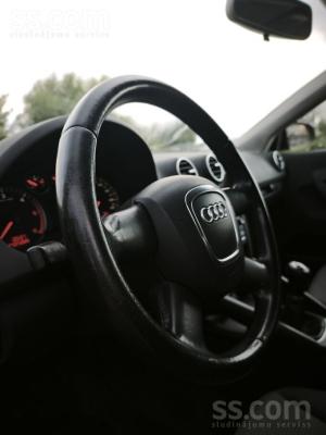 Grey Audi A3 2008 in Riga, with an engine capacity of 1.90 L and mileage of 265 thousand km for 2899 €, photo 6 on AUTOMOTO.COM.LV