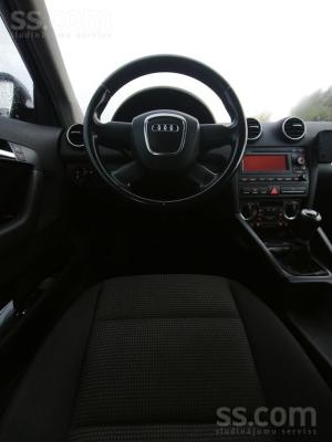 Grey Audi A3 2008 in Riga, with an engine capacity of 1.90 L and mileage of 265 thousand km for 2899 €, photo 8 on AUTOMOTO.COM.LV