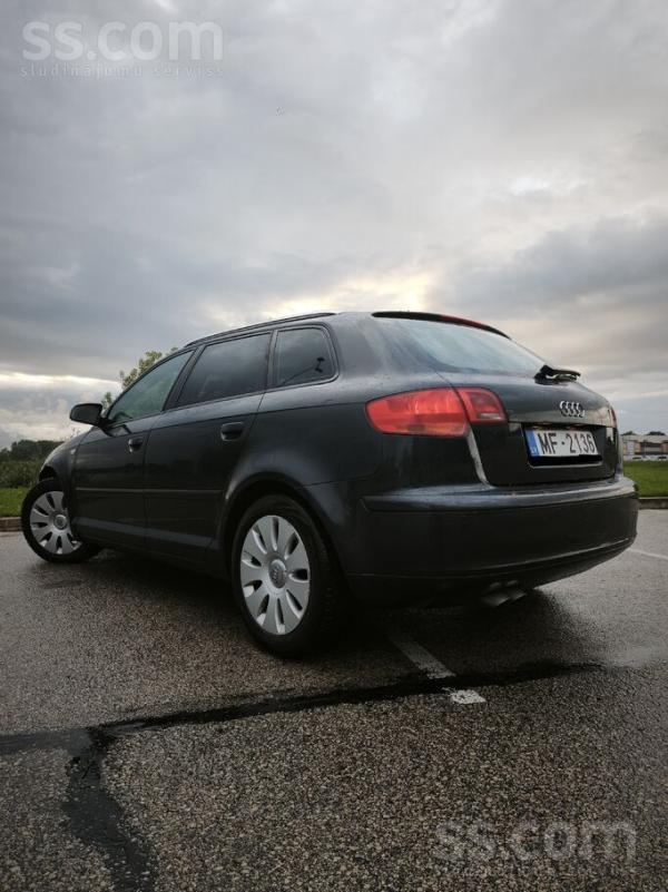 Pelēks Audi A3 2008 Rīga, ar dzinēja tilpumu 1.90 L un nobraukumu 265 tūkst. km par 2899 €, foto 3 vietnē AUTOMOTO.COM.LV