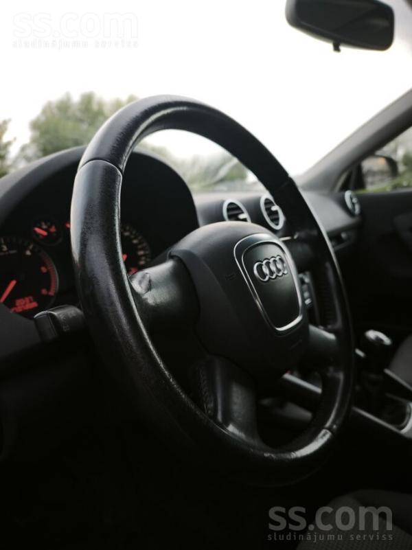 Pelēks Audi A3 2008 Rīga, ar dzinēja tilpumu 1.90 L un nobraukumu 265 tūkst. km par 2899 €, foto 5 vietnē AUTOMOTO.COM.LV