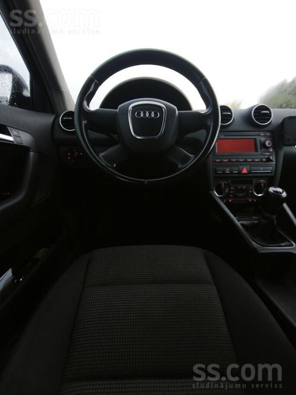 Pelēks Audi A3 2008 Rīga, ar dzinēja tilpumu 1.90 L un nobraukumu 265 tūkst. km par 2899 €, foto 7 vietnē AUTOMOTO.COM.LV