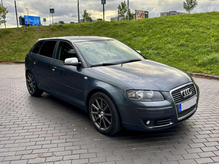 Grey Audi A3 2008 in Kaunas, with an engine capacity of 1.90 L and mileage of 281 thousand km for 3250 €, photo 3 on AUTOMOTO.COM.LV