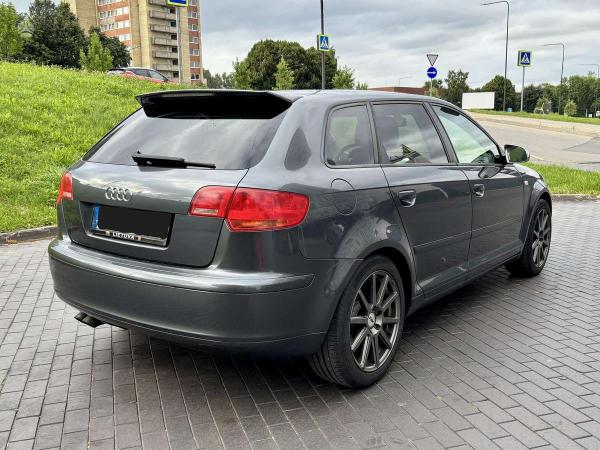 Pelēks Audi A3 2008 Kauņa, ar dzinēja tilpumu 1.90 L un nobraukumu 281 tūkst. km par 3250 €, foto 3 vietnē AUTOMOTO.COM.LV