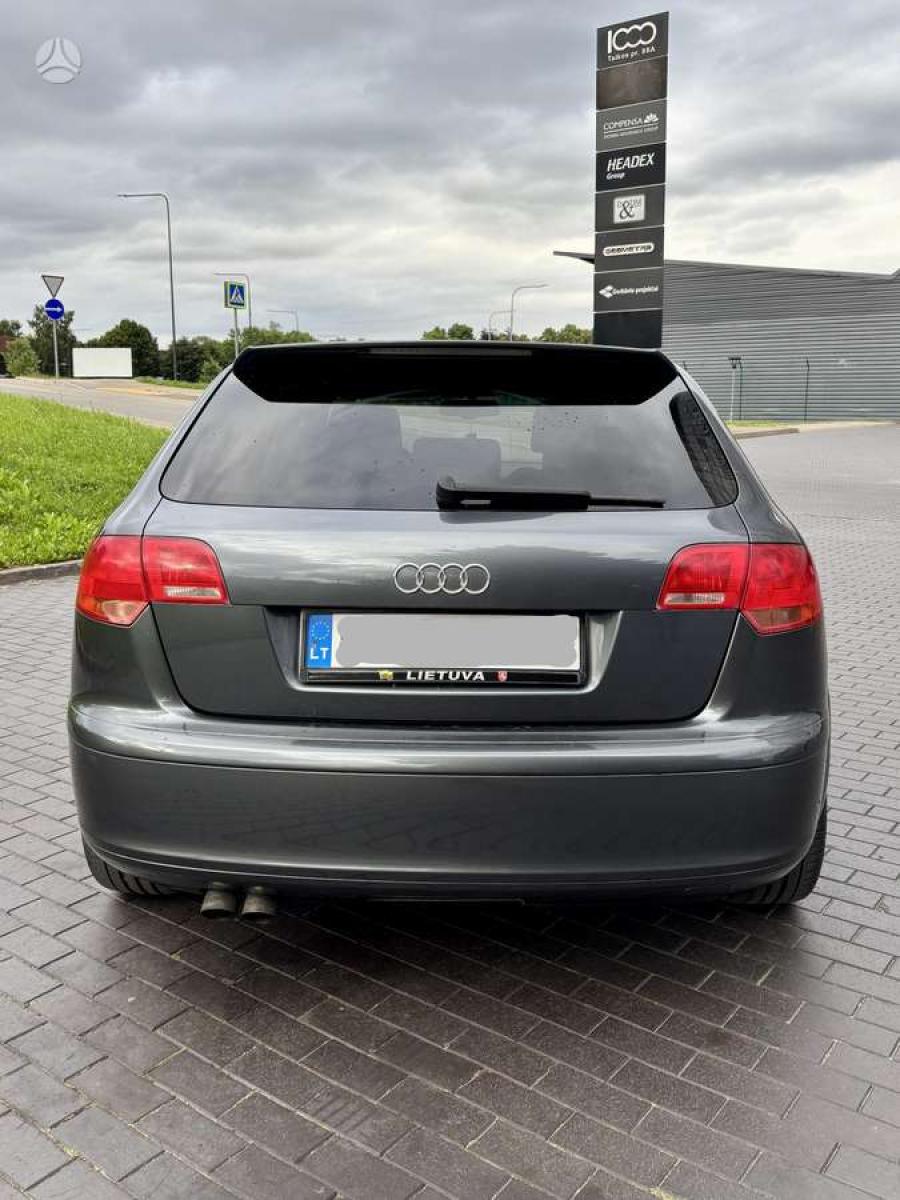 Grey Audi A3 2008 in Kaunas, with an engine capacity of 1.90 L and mileage of 281 thousand km for 3250 €, photo 7 on AUTOMOTO.COM.LV