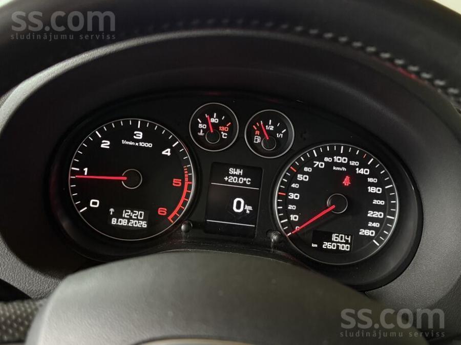 Pelēks Audi A3 2008 Tukums, ar dzinēja tilpumu 2.00 L un nobraukumu 260 tūkst. km par 5299 €, foto 11 vietnē AUTOMOTO.COM.LV