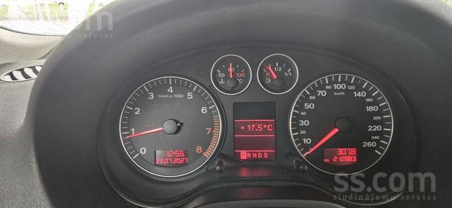 Pelēks Audi A3 2008 Dobele, ar dzinēja tilpumu 1.60 L un nobraukumu 213 tūkst. km par 3500 €, foto 6 vietnē AUTOMOTO.COM.LV