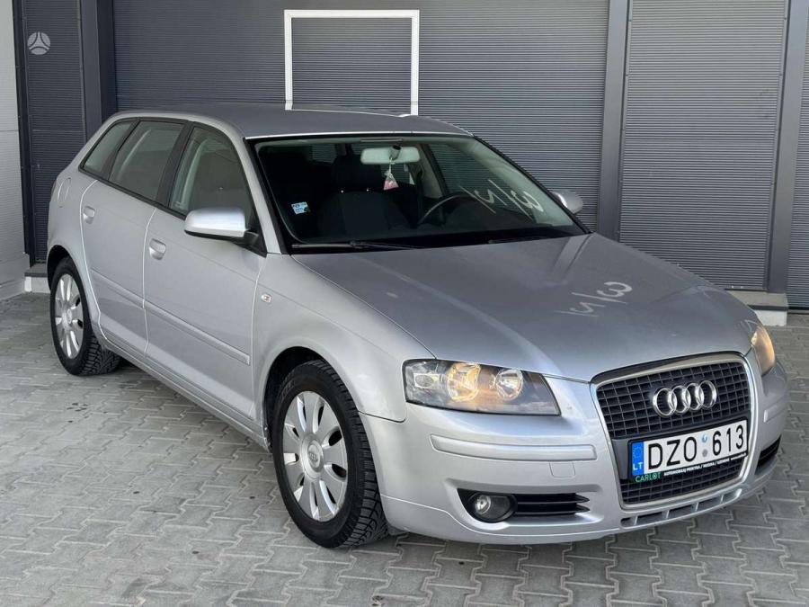 Серый Ауди А3 2008 в Вильнюс, объемом двигателя 1.90 л и пробегом 240 тыс. км за 2900 €, фото 1 на AUTOMOTO.COM.LV