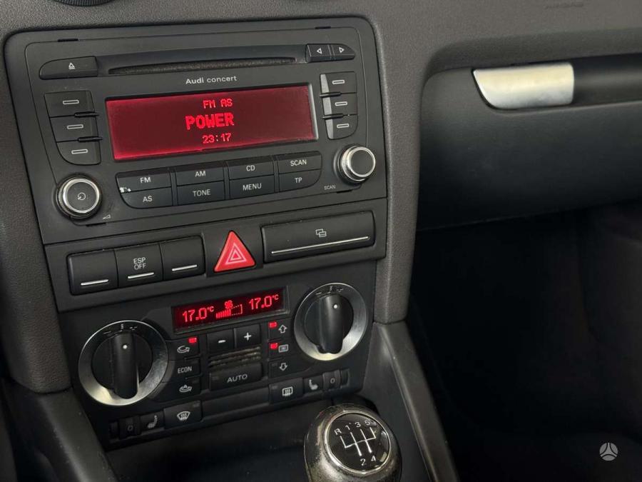 Серый Ауди А3 2008 в Вильнюс, объемом двигателя 1.90 л и пробегом 240 тыс. км за 2900 €, фото 7 на AUTOMOTO.COM.LV