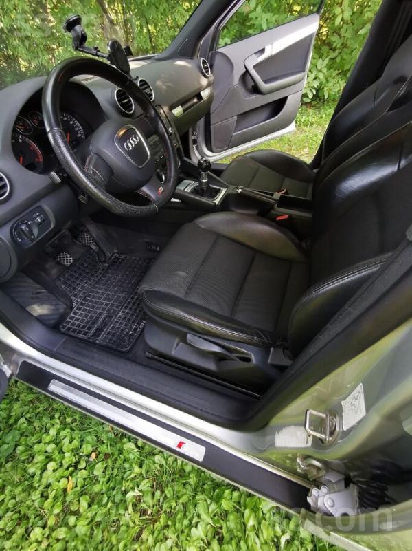 Pelēks Audi A3 2008 Jelgava, ar dzinēja tilpumu 2.00 L un nobraukumu 275 tūkst. km par 3450 €, foto 6 vietnē AUTOMOTO.COM.LV