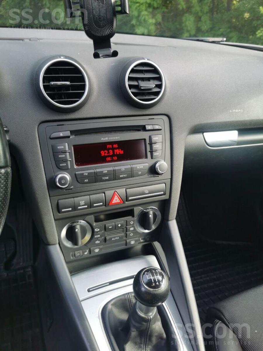 Pelēks Audi A3 2008 Jelgava, ar dzinēja tilpumu 2.00 L un nobraukumu 275 tūkst. km par 3450 €, foto 8 vietnē AUTOMOTO.COM.LV