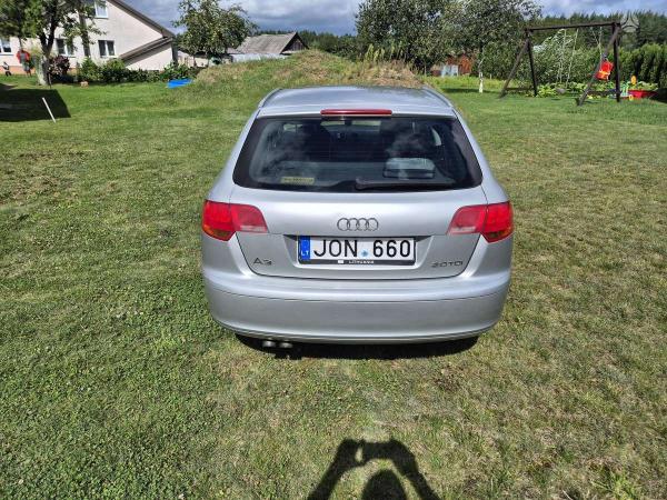 Pelēks Audi A3 2008 Viļņa, ar dzinēja tilpumu 1.97 L un nobraukumu 316 tūkst. km par 2500 €, foto 5 vietnē AUTOMOTO.COM.LV