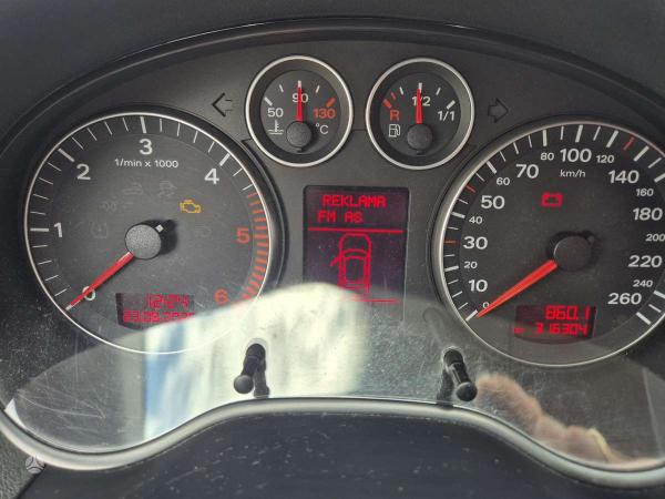 Pelēks Audi A3 2008 Viļņa, ar dzinēja tilpumu 1.97 L un nobraukumu 316 tūkst. km par 2500 €, foto 8 vietnē AUTOMOTO.COM.LV