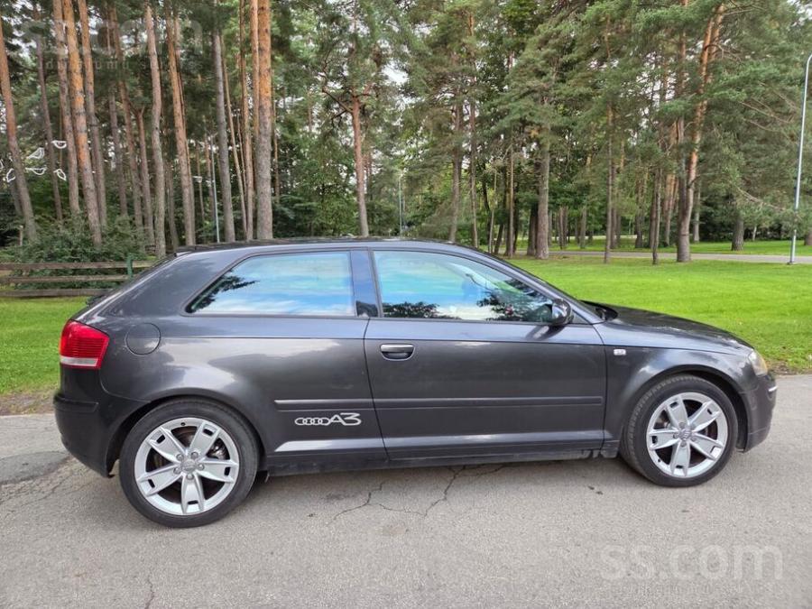 Grey Audi A3 2008 in Riga, with an engine capacity of 2.00 L and mileage of 331 thousand km for 2750 €, photo 1 on AUTOMOTO.COM.LV