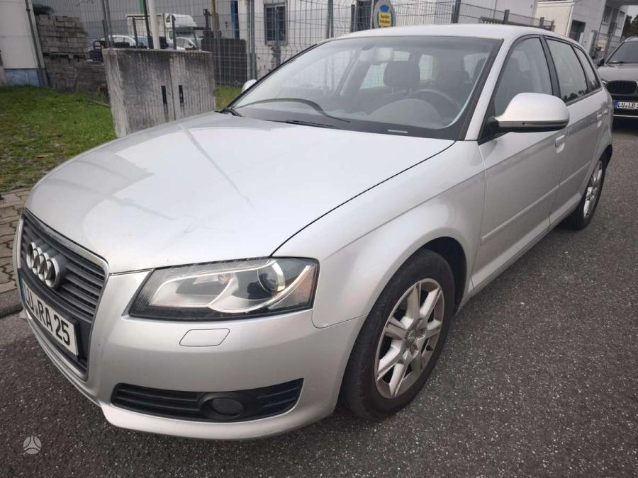 Grey Audi A3 2009 in Druskininkai, with an engine capacity of 2.00 L and mileage of 194 thousand km for 3650 €, photo 2 on AUTOMOTO.COM.LV