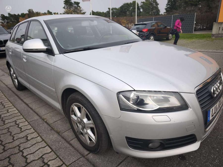 Grey Audi A3 2009 in Druskininkai, with an engine capacity of 2.00 L and mileage of 194 thousand km for 3650 €, photo 3 on AUTOMOTO.COM.LV