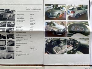 Grey Audi A3 2009 in Riga, with an engine capacity of 2.00 L and mileage of 258 thousand km for 5200 €, photo 25 on AUTOMOTO.COM.LV