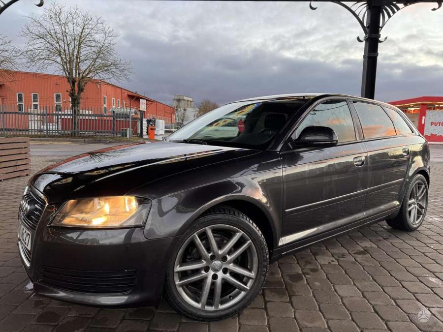 Grey Audi A3 2009 in Kaunas, with an engine capacity of 1.90 L and mileage of 307 thousand km for 3650 €, photo 1 on AUTOMOTO.COM.LV