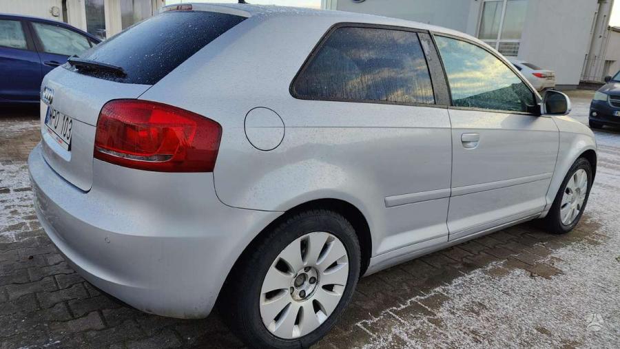 Pelēks Audi A3 2009 Kauņa, ar dzinēja tilpumu 1.90 L un nobraukumu 312 tūkst. km par 4500 €, foto 3 vietnē AUTOMOTO.COM.LV