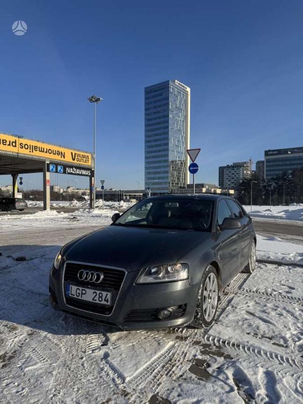 Pelēks Audi A3 2009 Viļņa, ar dzinēja tilpumu 1.98 L un nobraukumu 282 tūkst. km par 3800 €, foto 1 vietnē AUTOMOTO.COM.LV