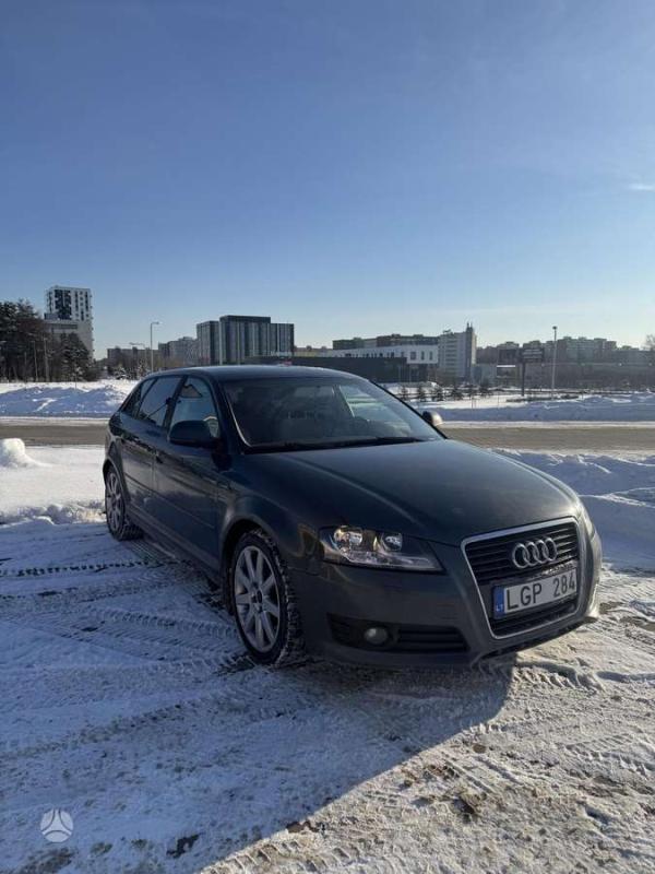 Pelēks Audi A3 2009 Viļņa, ar dzinēja tilpumu 1.98 L un nobraukumu 282 tūkst. km par 3800 €, foto 3 vietnē AUTOMOTO.COM.LV
