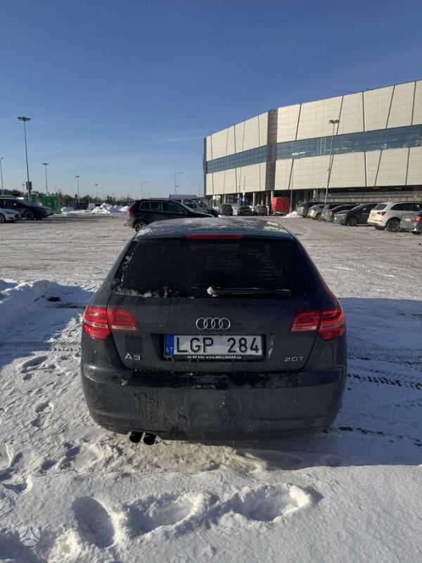 Pelēks Audi A3 2009 Viļņa, ar dzinēja tilpumu 1.98 L un nobraukumu 282 tūkst. km par 3800 €, foto 5 vietnē AUTOMOTO.COM.LV