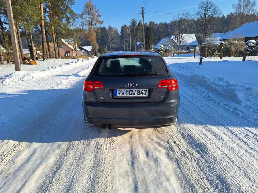 Pelēks Audi A3 2009 Marijampole, ar dzinēja tilpumu 1.40 L un nobraukumu 250 tūkst. km par 2599 €, foto 4 vietnē AUTOMOTO.COM.LV