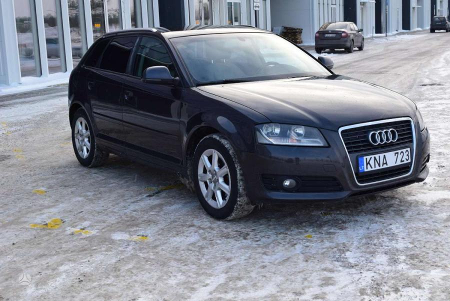 Grey Audi A3 2009 in Vilnius, with an engine capacity of 1.90 L and mileage of 246 thousand km for 5000 €, photo 3 on AUTOMOTO.COM.LV