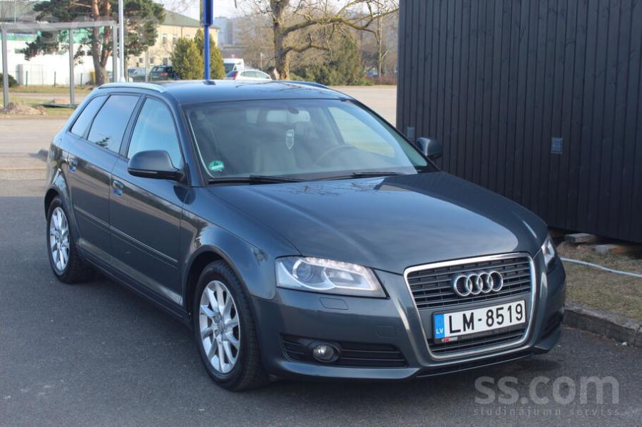 Pelēks Audi A3 2009 Rīga, ar dzinēja tilpumu 2.00 L un nobraukumu 285 tūkst. km par 3990 €, foto 3 vietnē AUTOMOTO.COM.LV
