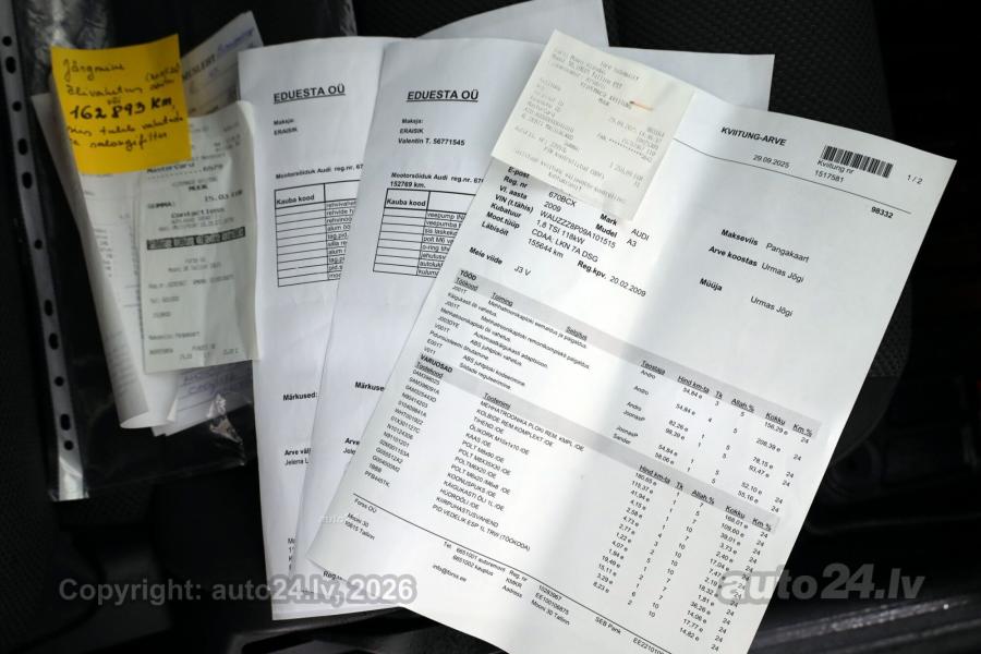 Серый Ауди А3 2009 в Таллин, объемом двигателя 1.80 л и пробегом 158 тыс. км за 3499 €, фото 9 на AUTOMOTO.COM.LV